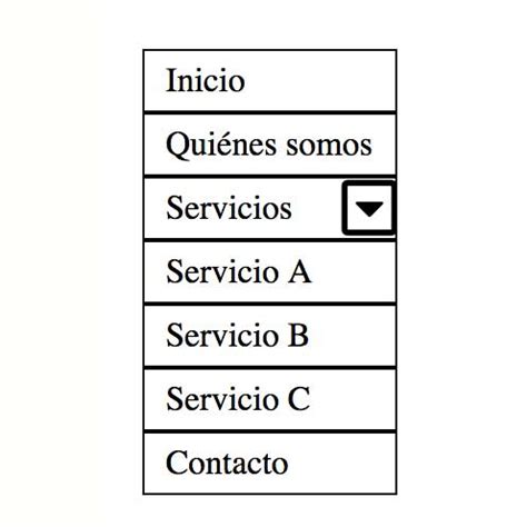 Ejercicio JS Menú vertical desplegable con javascript sin jquery Francesc Ricart