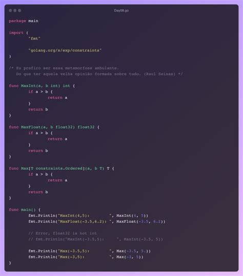 Guilherme Schvarcz Franco On Linkedin Go Generics Template Metaprogramming C