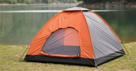 ᐉ Намет туристичний 2 х місний Помаранчевий з сірим 980c23c9 • Краща