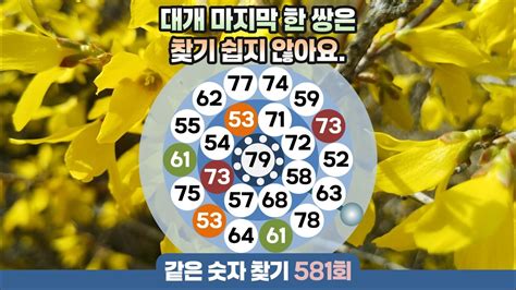 같은숫자찾기 581회 대개 마지막 한 쌍은 찾기 쉽지 않아요 같은숫자찾기 퀴즈 치매예방퀴즈 두뇌활성화 Number Search Quiz 脳トレ 数字探し