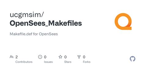 GitHub Ucgmsim OpenSees Makefiles Makefile Def For OpenSees