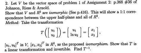 Solved Let V Be The Vector Space Of Problem Of Chegg Com