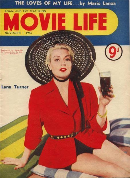 Lana Turner On The Cover Of Movie Life Magazine Australia November
