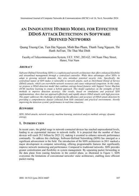 Detectingandmitigatingbotnetattacksinsoftware Definednetworksusingdeeplearning