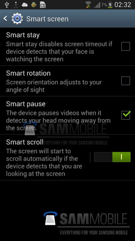 leaked screenshots confirm smart scroll and smart pause for galaxy s4 s