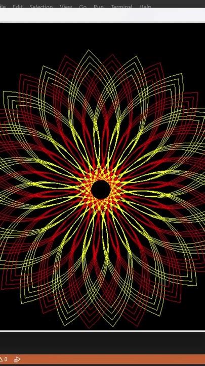 Making A Flower Gui Python Programming Pythontutorial Shorts Viral