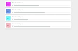 Bootstrap Html Snippet Project Progress List