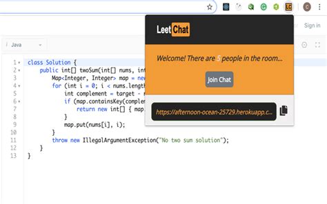 LeetChat for LeetCode Chrome 웹 스토어