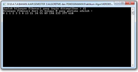 Die Santo Blog Deret Fibonacci Dan Aplikasinya Dengan C