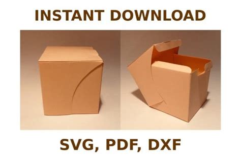 Cube Box Template Creative Fabrica