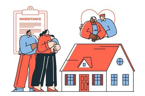free vector inheritance concept illustration