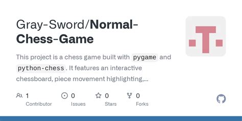 Github Gray Swordnormal Chess Game This Project Is A Chess Game Built With `pygame` And