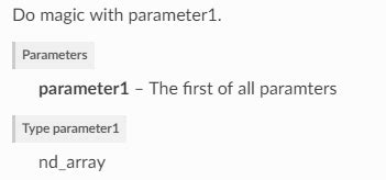 Python How To Get The Same Output From Sphinx Napoleon And Numpy Style Docs As With The