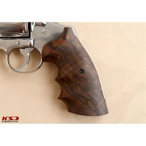 Ksd Brand Colt Python Pre 2020 Compatible Root Walnut Grips
