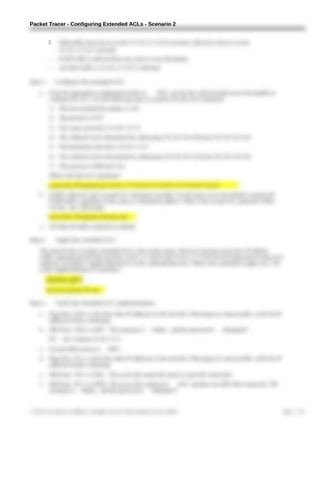 Configuring Extended ACLs For Remote SSH Access And ICMP Traffic Control SPE Oakton