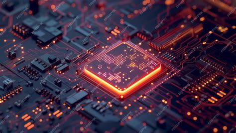 Premium Ai Image Central Computer Processors And Cpu Mockup D Render For Quantum Computing