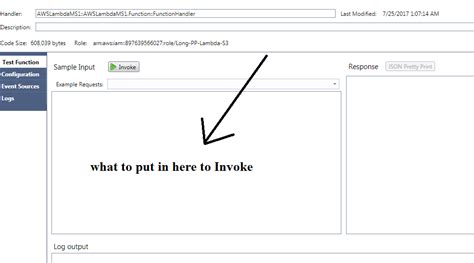 c pass parameters to aws lambda function stack overflow