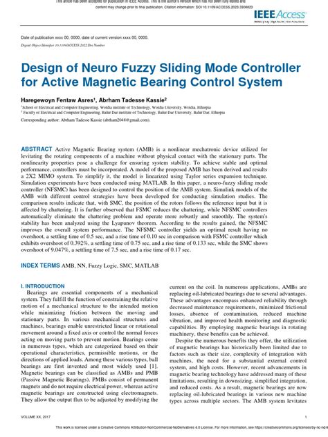 Design Of Neuro Fuzzy Sliding Mode Controller For Active Magnetic