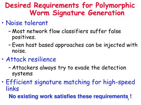 Ppt Hamsa Fast Signature Generation For Zero Day Polymorphic Worms