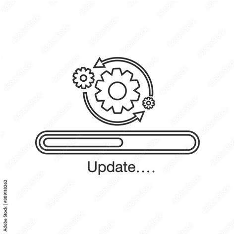 Loading Process Update System Icon Concept Of Upgrade Application