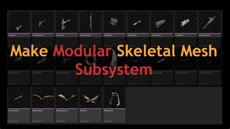 make modular skeletal mesh unreal engine asset unrealall