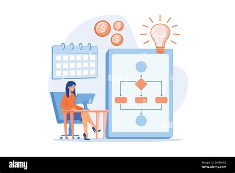 Teamwork Colleagues Working On Project Startup Launch Business Process Management Business