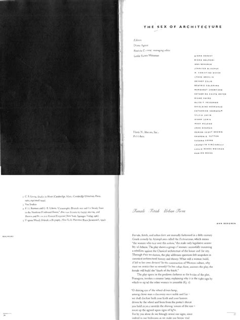 Bergren 1996 Female Fetish Urban Form Pdf