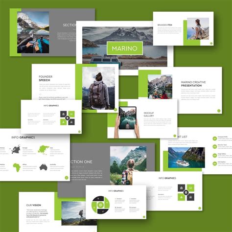 Шаблон презентации для рекламы Marino Biecom Market