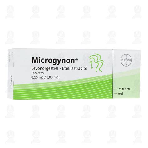 Microgynon 0 15mg 0 03mg 21 Tabletas De Microgynon Farmacias