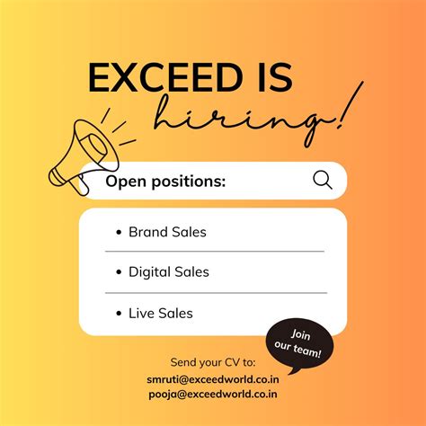 Pooja Kapur On Linkedin Exceed Is Hiring