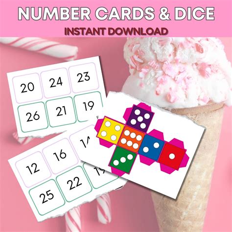 Ice Cream Counting Activity Printable Game For Babes And Prebabeers Homebabe Printable