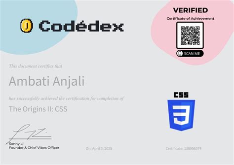 just earned my css certification 🎉 i had an amazing experience