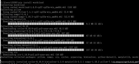 Python：安装wordcloud库不成功（you Are Using Pip Version 1001 However