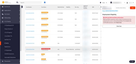 E Verify Case Results And Next Steps