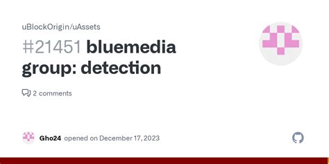 bluemedia group detection · issue 21451 · ublockorigin uassets · github