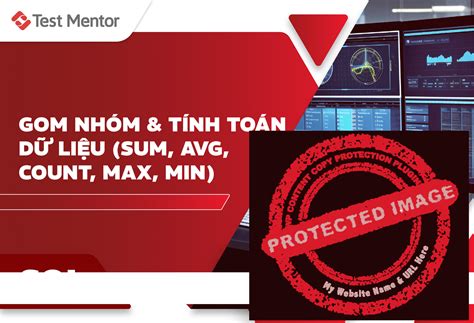 gom nhóm và tính toán dữ liệu trong sql sum avg count max min