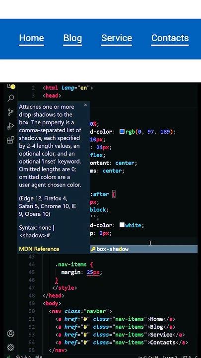 Css Underline Link Hover Effect Css Menu Hover Effect Navigation Bar Part 2 Webdesign