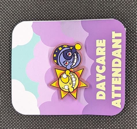 Fnaf Sun And Moon Acrylic Pin Etsy