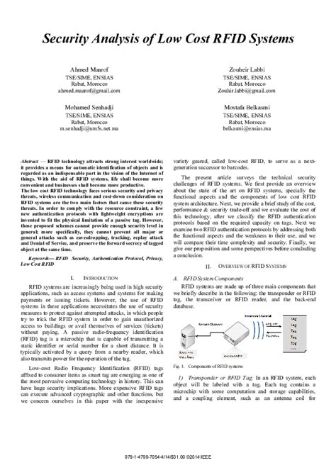 pdf security threat mitigation trends in low cost rfid systems