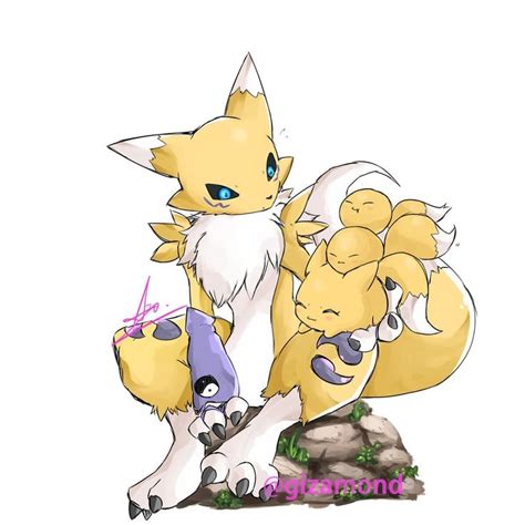 Pin By Andrew First On Renamon Digimon Digital Monsters Digimon
