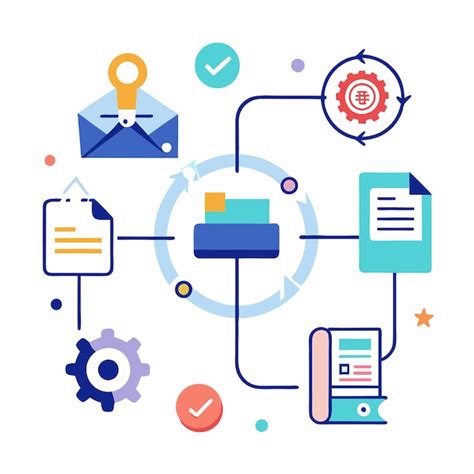 Technology Transformation Workflow Vector Premium Ai Generated Vector