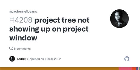 project tree not showing up on project window · issue 4208 · apache