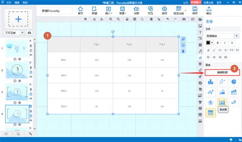 如何编辑图表？ Focusky动画演示大师官网