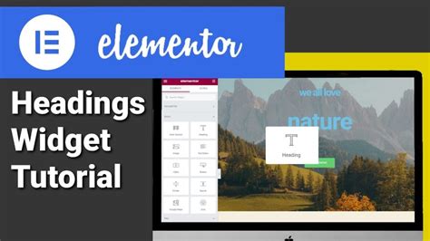 Elementor Heading Widget Beginners Tutorial 2022
