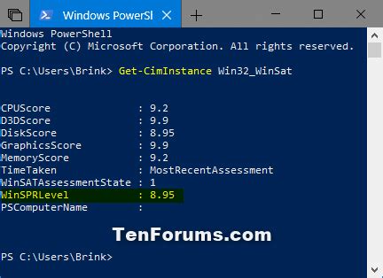 Get Windows Experience Index WEI Score In Windows 10 Tutorials