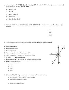 Geometry Unit Test By Sweeter Than Pi TPT