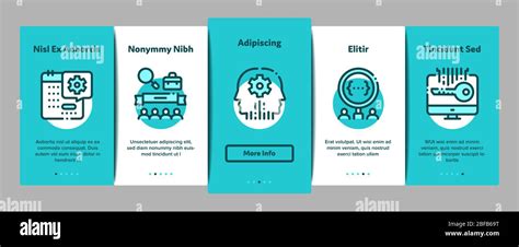 Hackathon Development Onboarding Elements Icons Set Vector Stock Vector Image And Art Alamy
