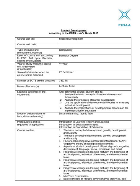 Student Development Pdf Developmental Psychology Id