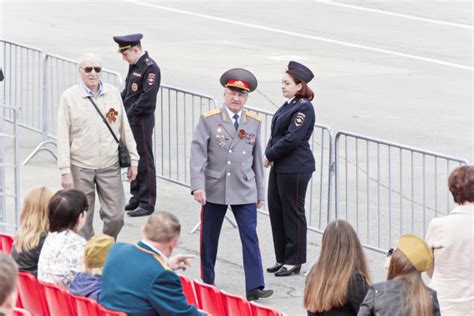 Russischer General Bei Der Feier Bei Der Parade Am Stockfoto Bildagentur Panthermedia