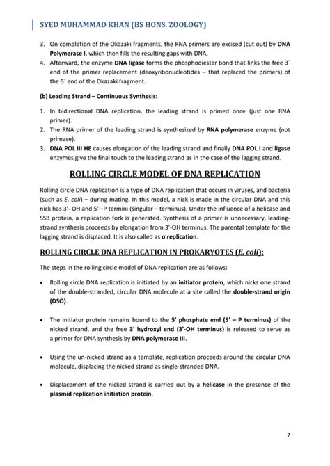 Dna Replication In Prokaryotes Pdf